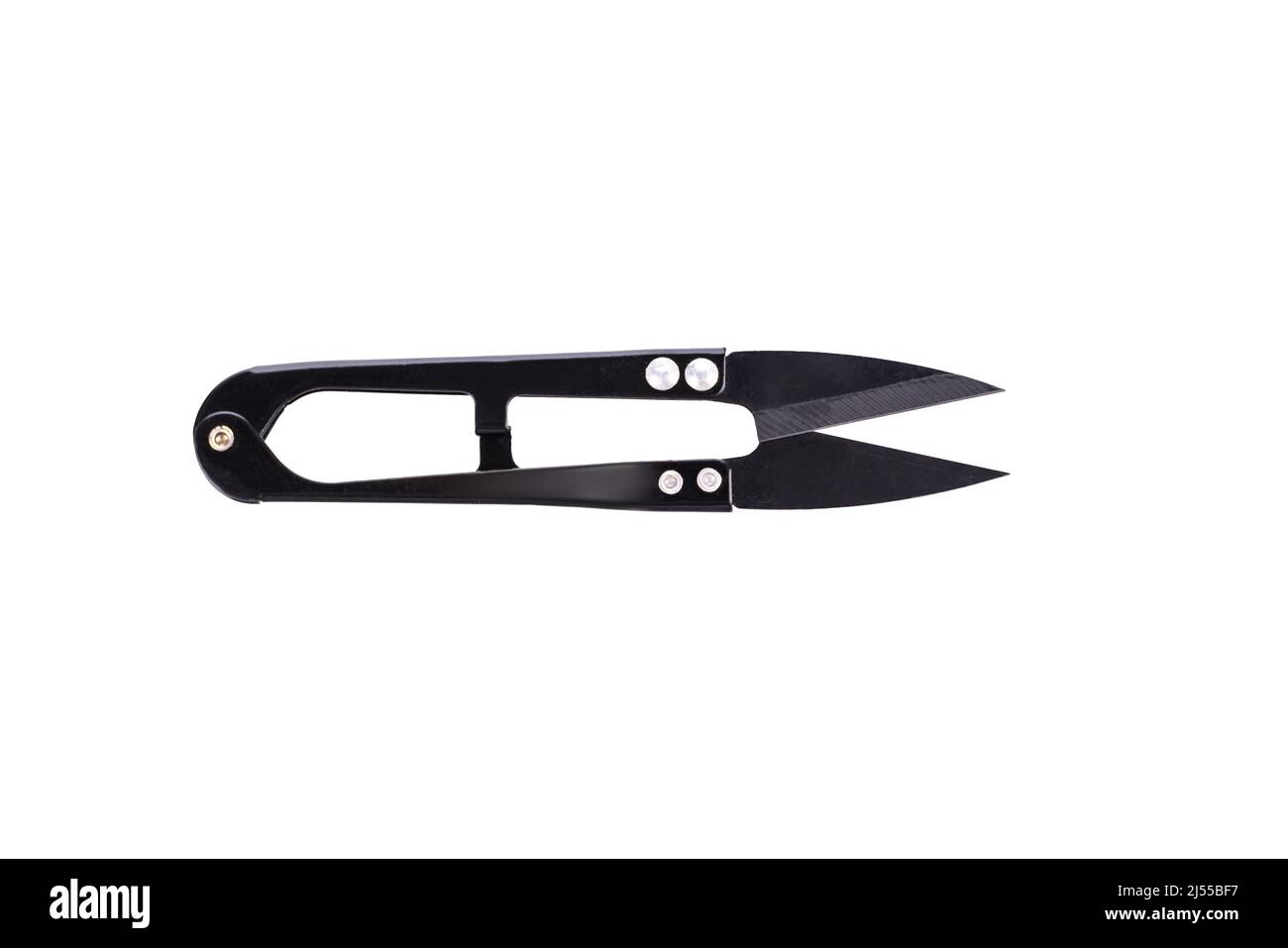 Stainless sewing scissors isolated on white background Stock Photo - Alamy