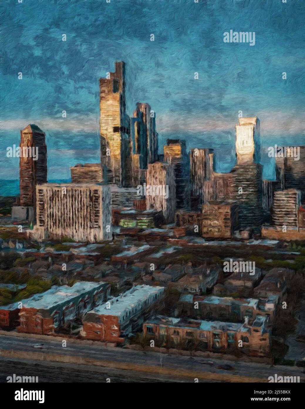 Chicago USA city center skyscrapers and architecture, America travel ...