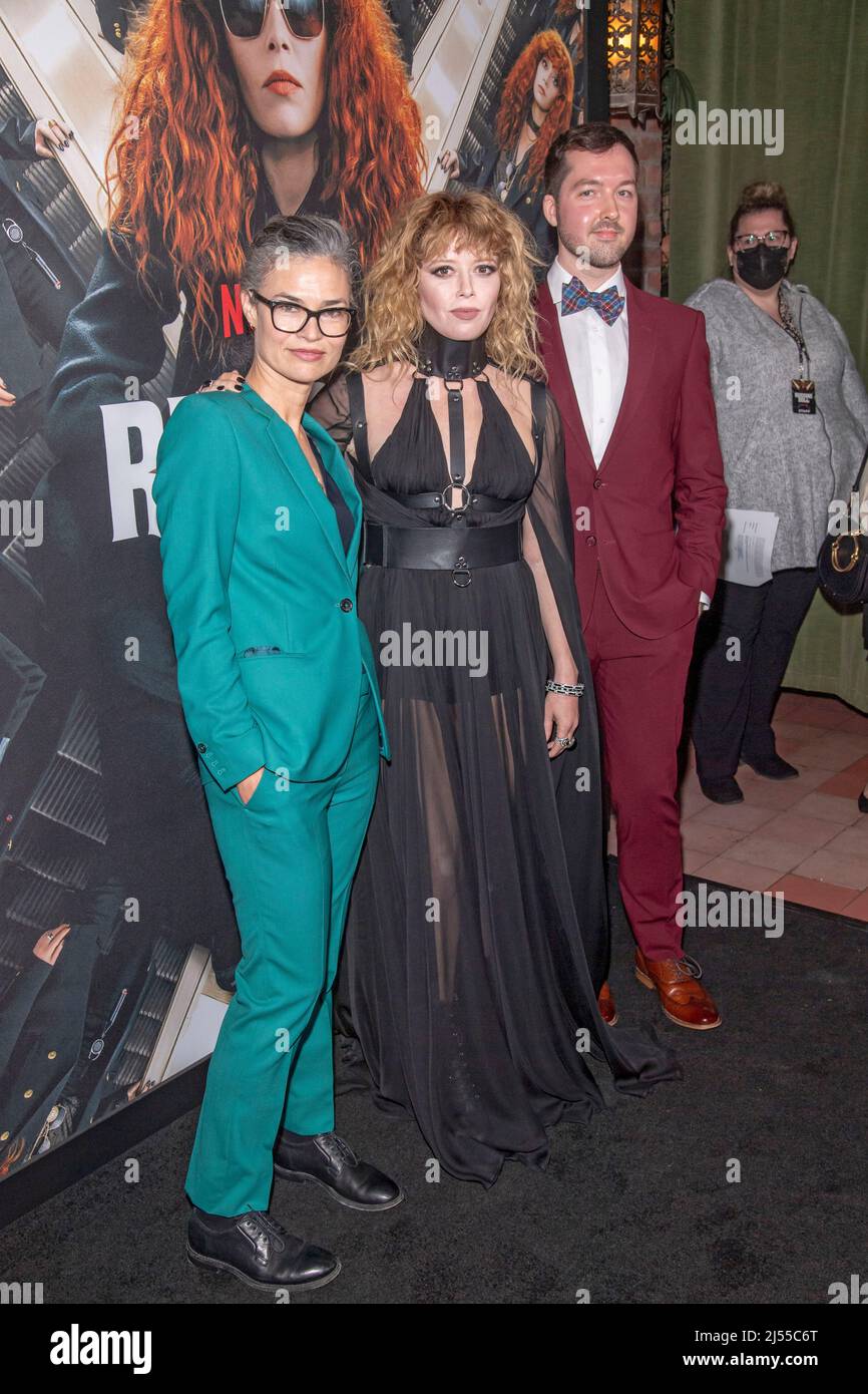 New York, US, 19 Apr 2022, (L-R) Danielle Renfrew Behrens, Natasha ...