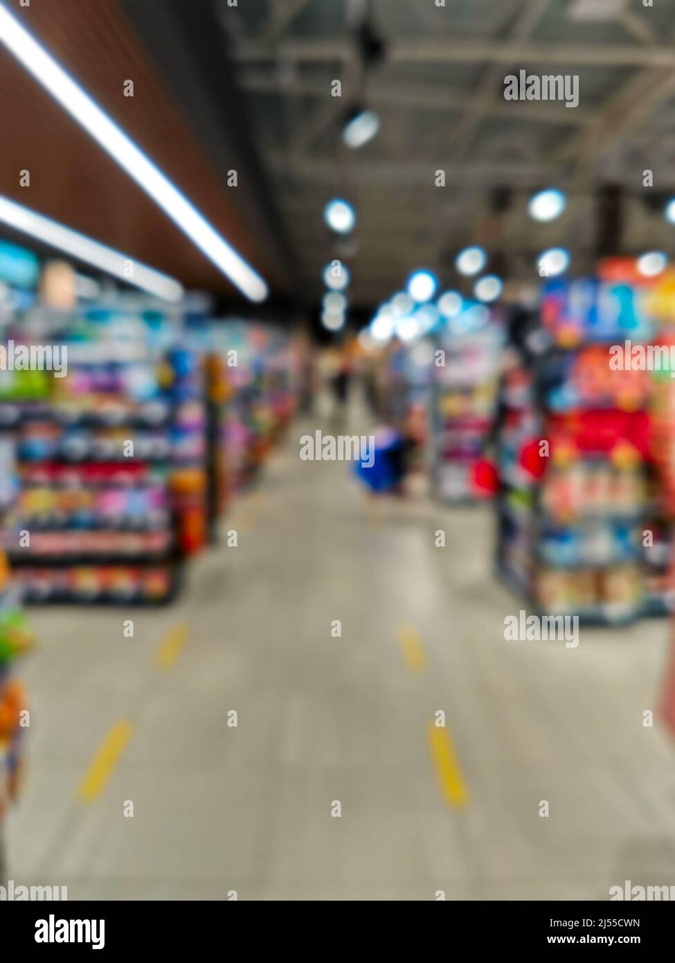 Abstract blur grocery store background hi-res stock photography and ...