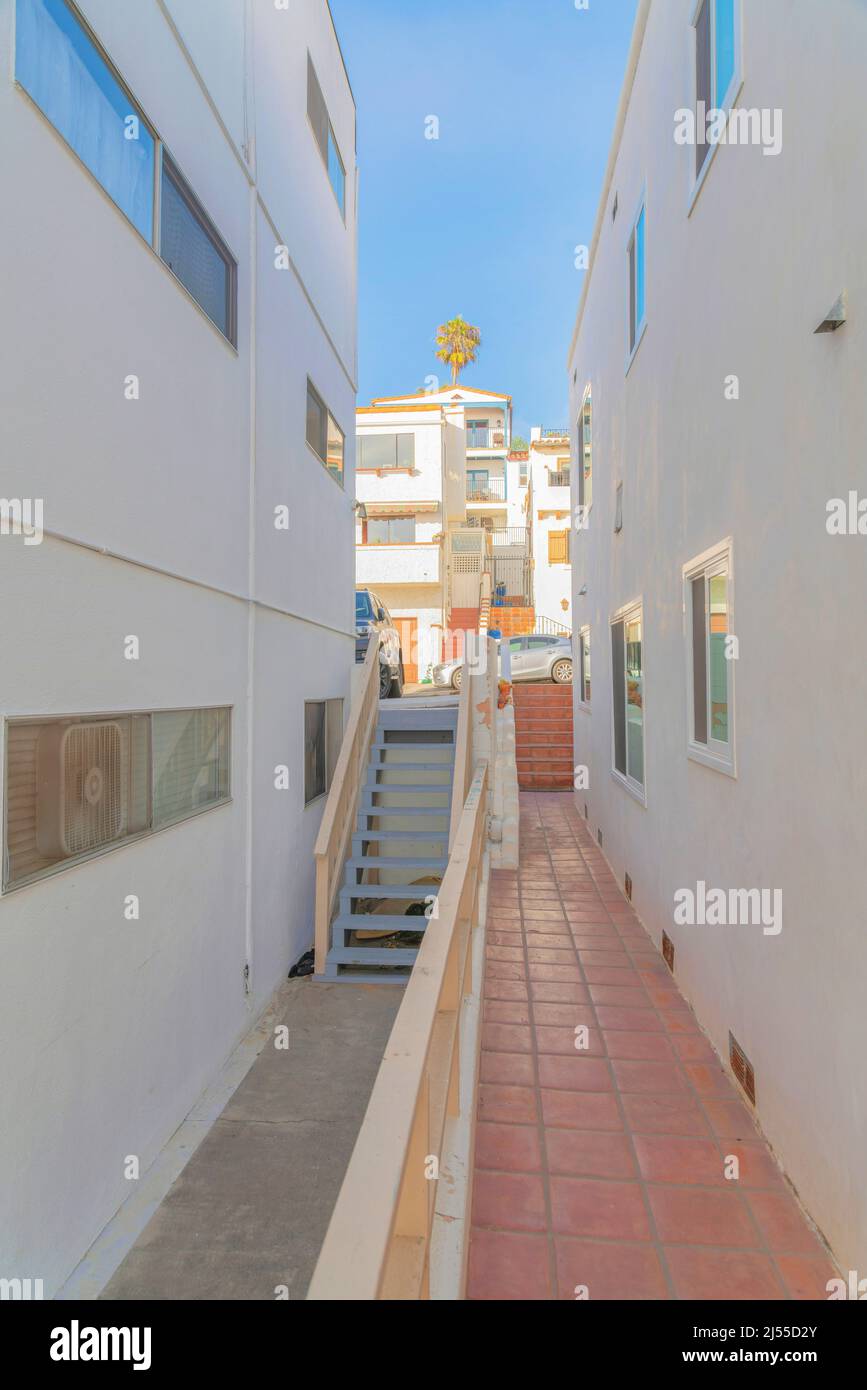 Walkway between two buildings in hi-res stock photography and images ...