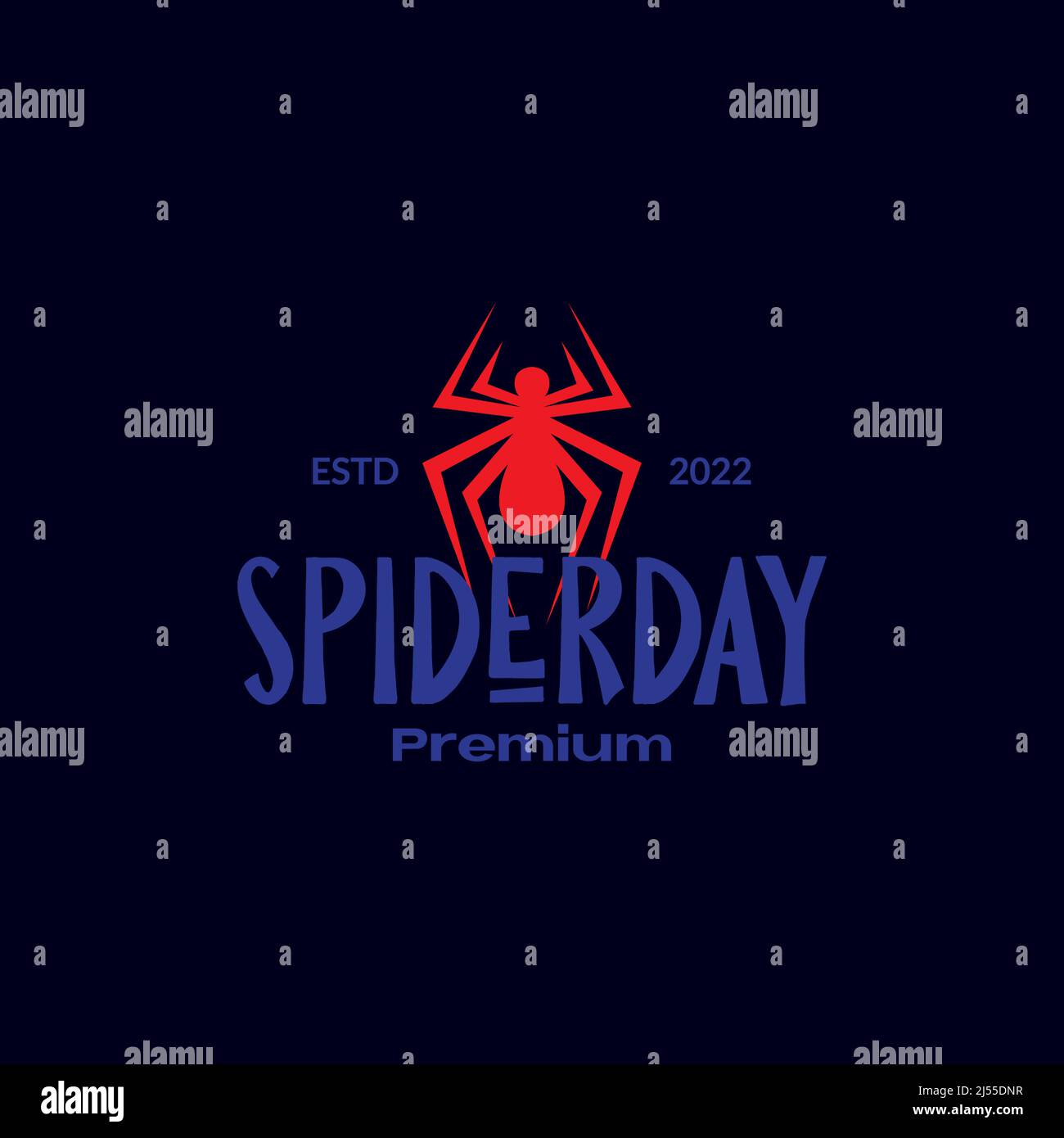 vintage colored spider tarantula logo design, vector graphic symbol ...