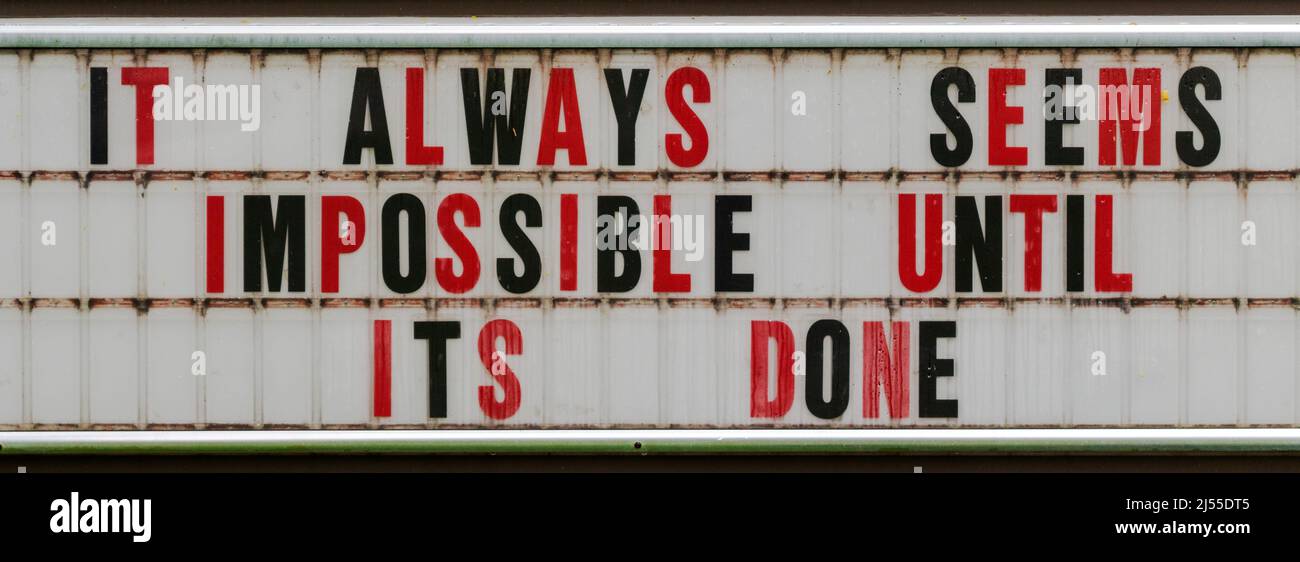 Until its done hi-res stock photography and images - Alamy