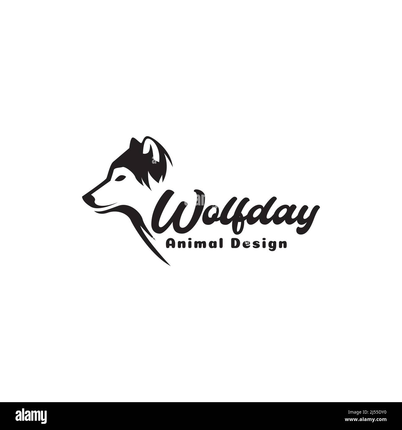 White siberian husky side view Stock Vector Images - Alamy