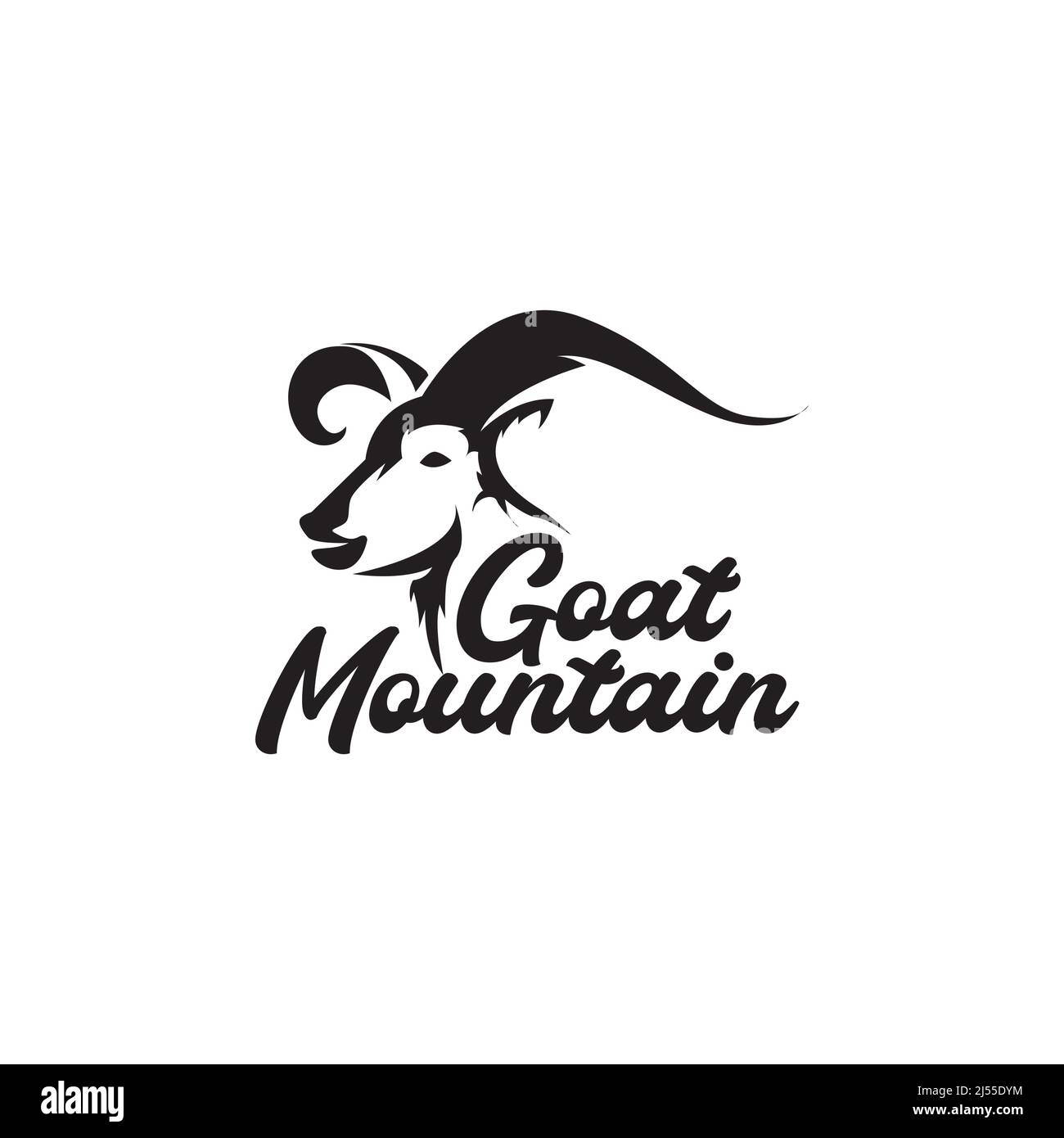 Simple goat logo hi-res stock photography and images - Alamy