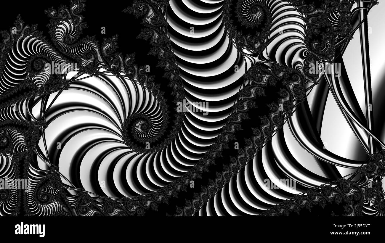 Abstract Computer generated Fractal design. A fractal is a never-ending ...