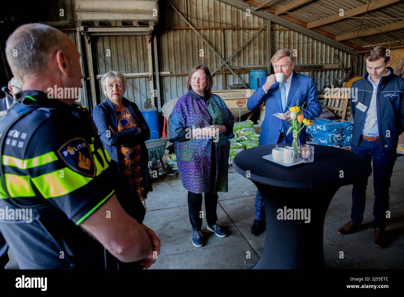 King Willem-Alexander on a working visit about preventing and combating ...