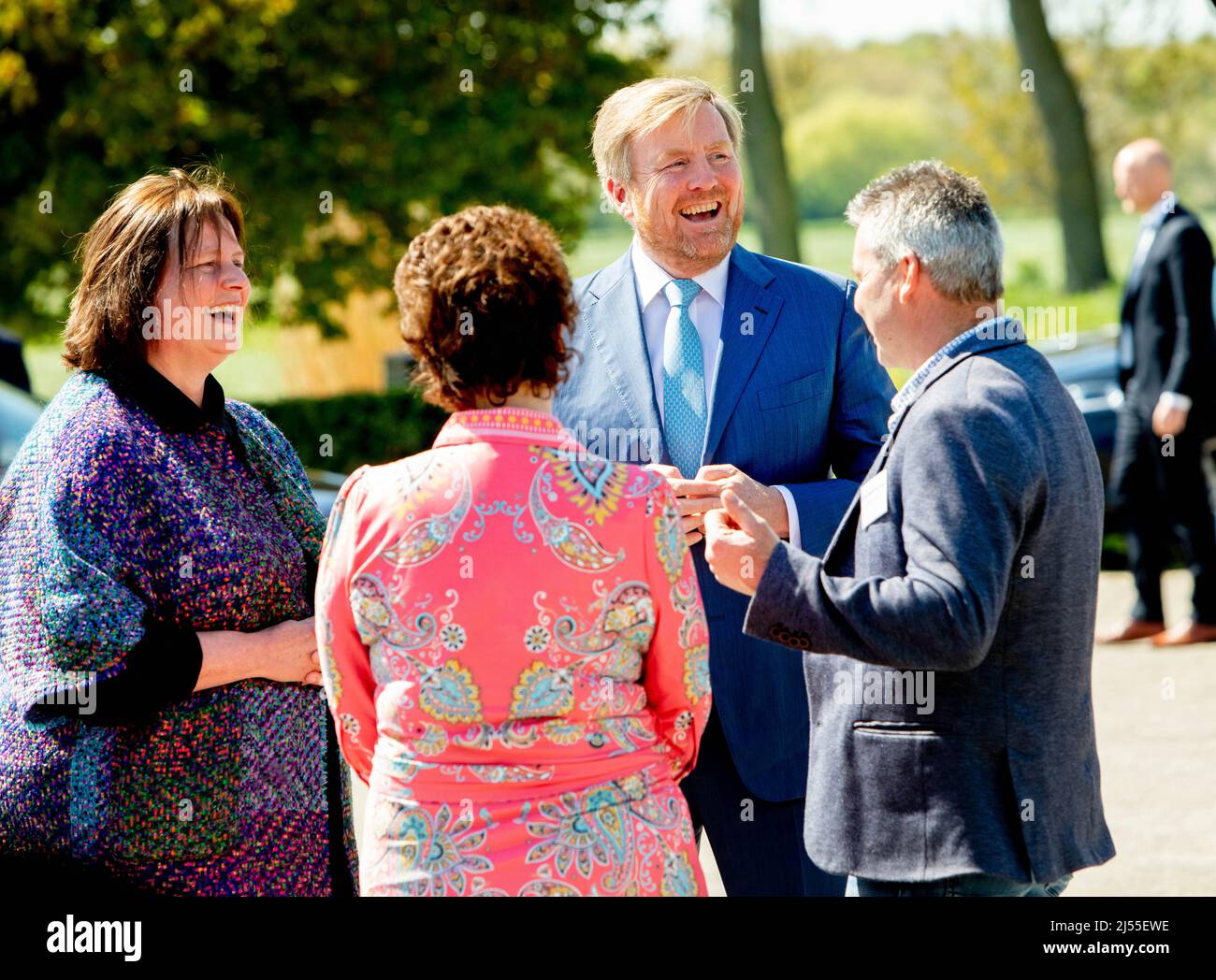King Willem-Alexander on a working visit about preventing and combating ...