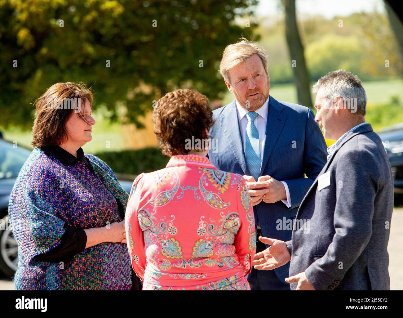 King Willem-Alexander on a working visit about preventing and combating ...