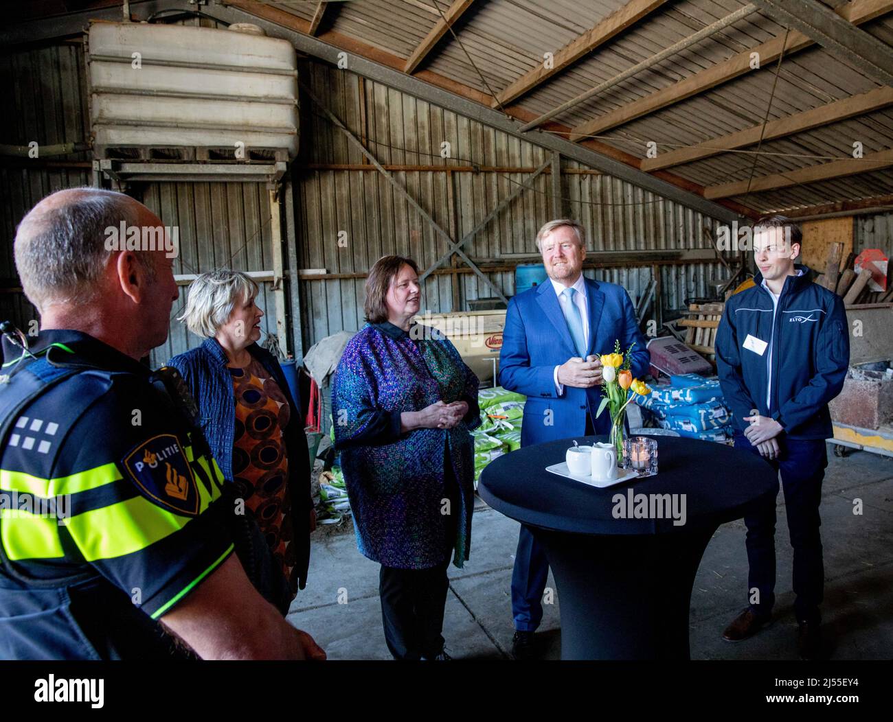 King Willem-Alexander on a working visit about preventing and combating ...
