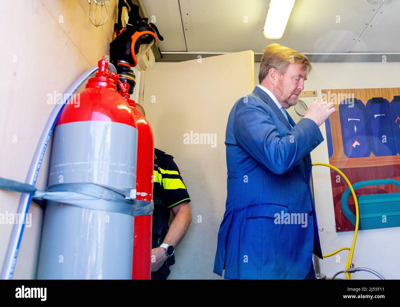 King Willem-Alexander on a working visit about preventing and combating ...