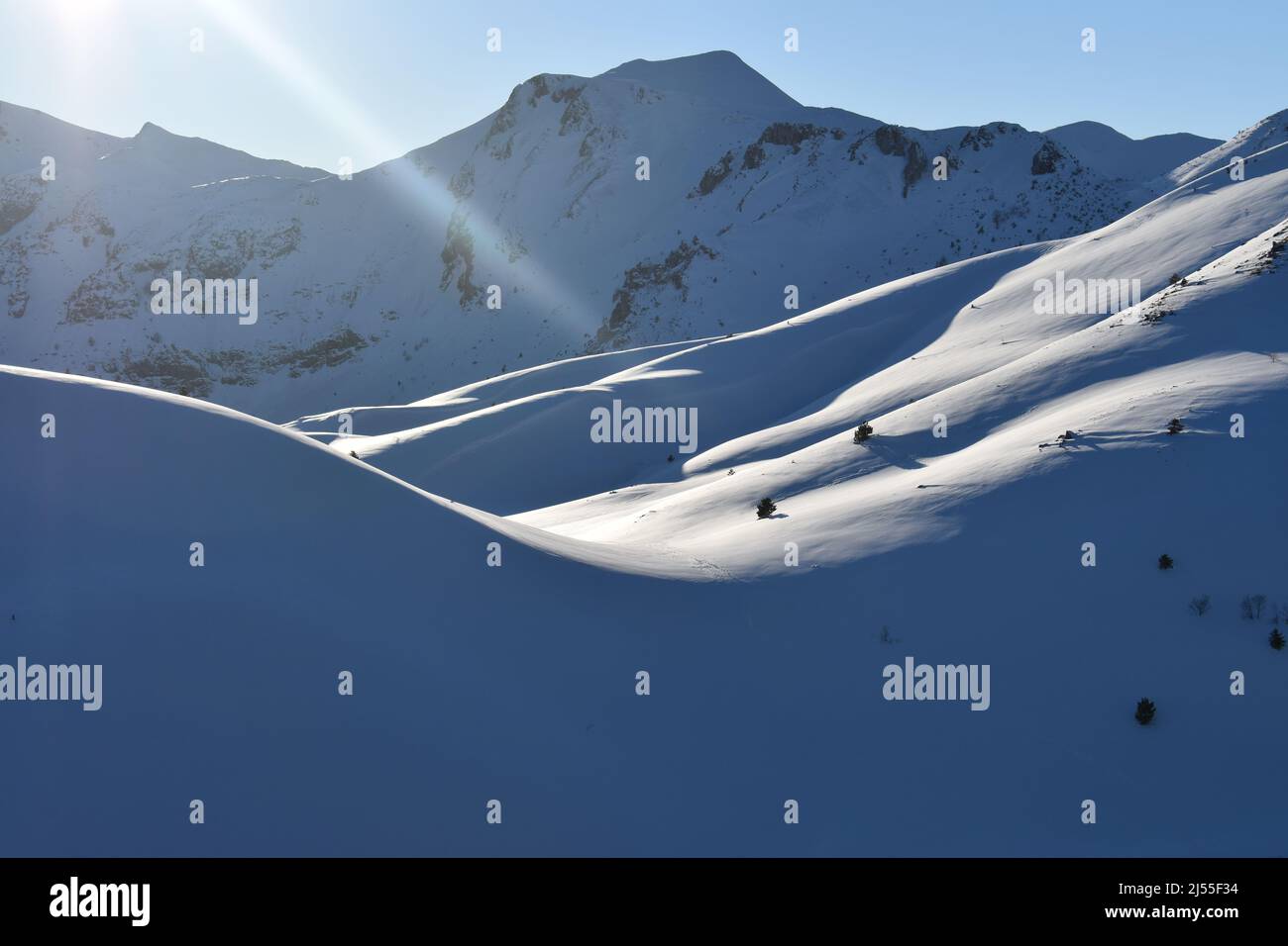 Winter hiking on Zelengora mountain, Part 4 Stock Photo - Alamy