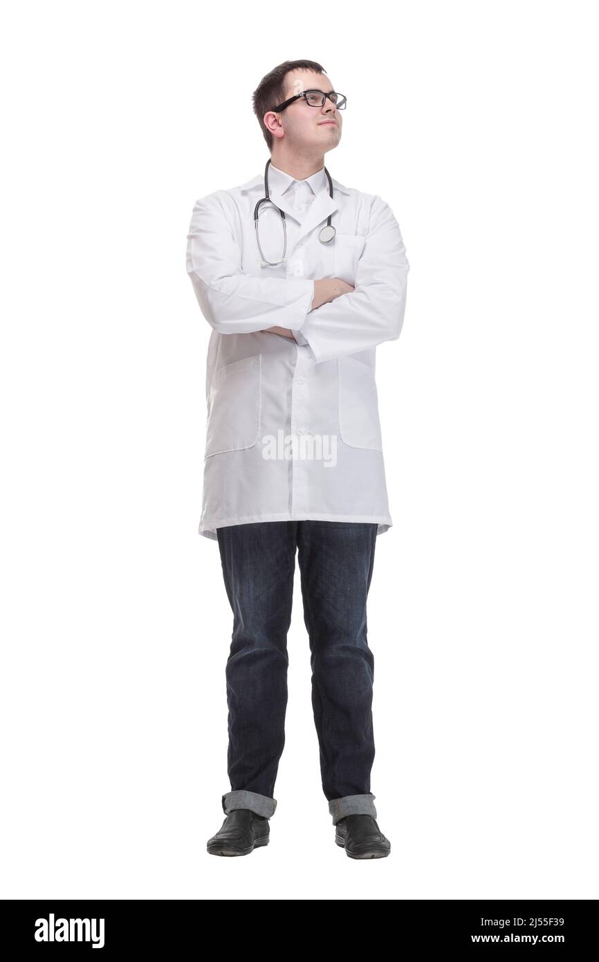 Man doctor middle age hoary Cut Out Stock Images & Pictures - Alamy