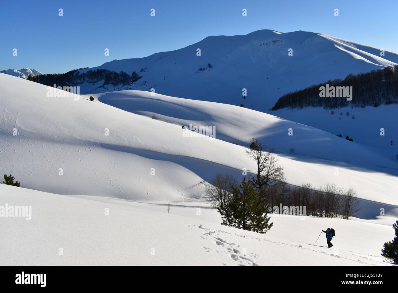 Winter hiking on Zelengora mountain, Part 4 Stock Photo - Alamy