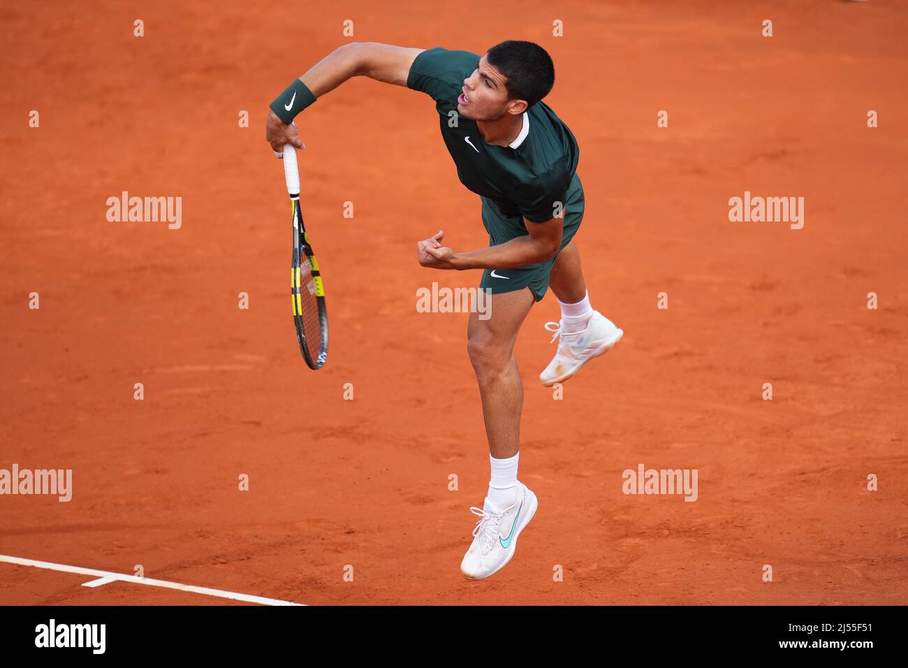Carlos Alcaraz during the Barcelona Open Banc Sabadell, Conde de Godo ...