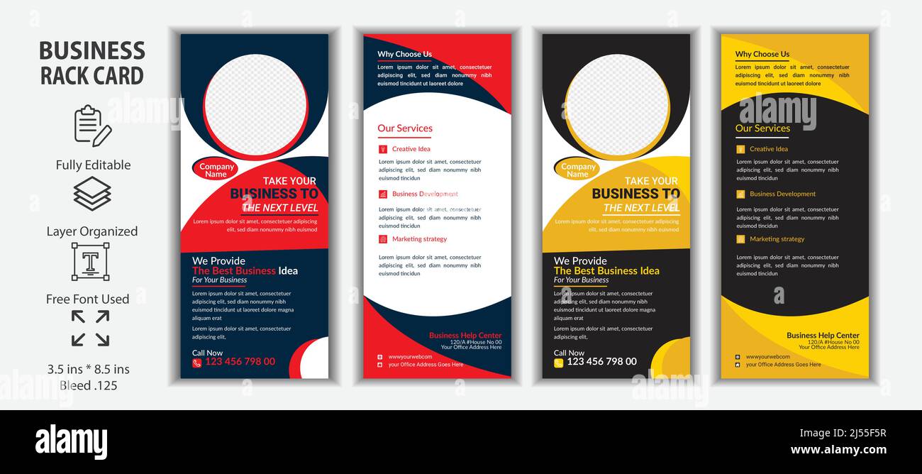 Dl card template hi-res stock photography and images - Alamy