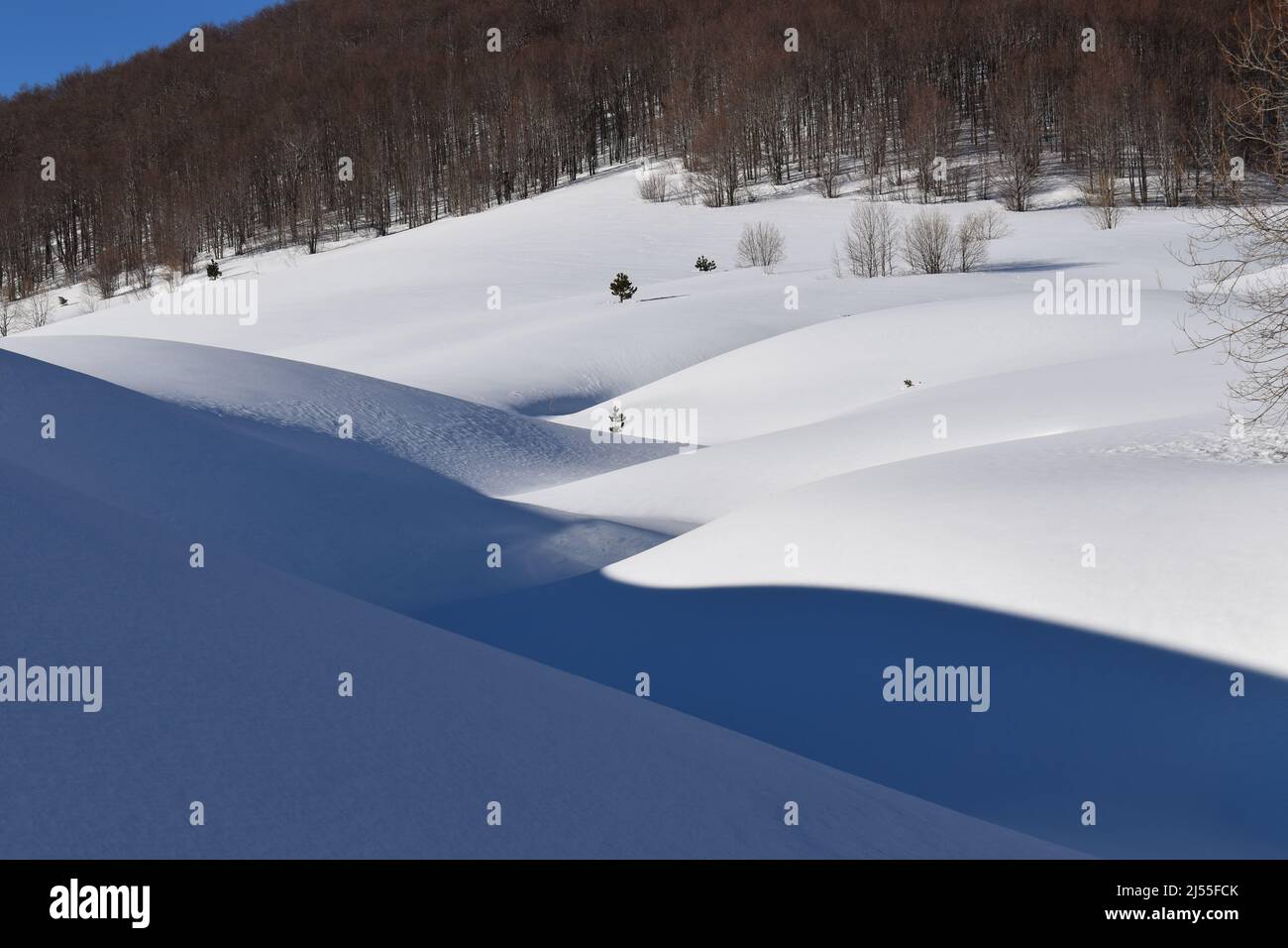 Winter hiking on Zelengora mountain, Part 4 Stock Photo - Alamy