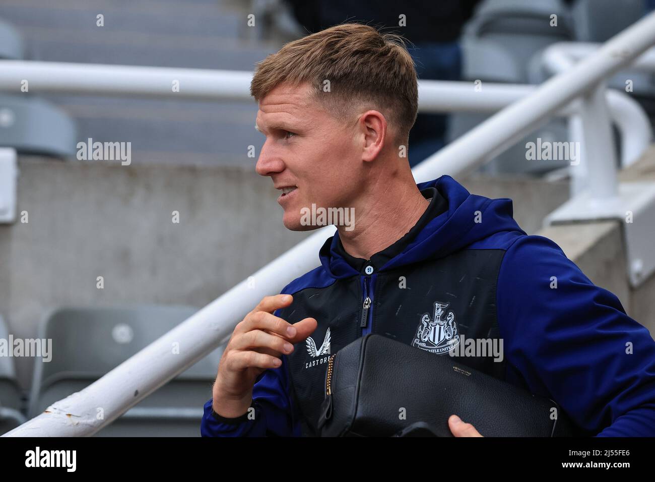 Matt Ritchie #11 of Newcastle United arrives at St. James Park Stock ...