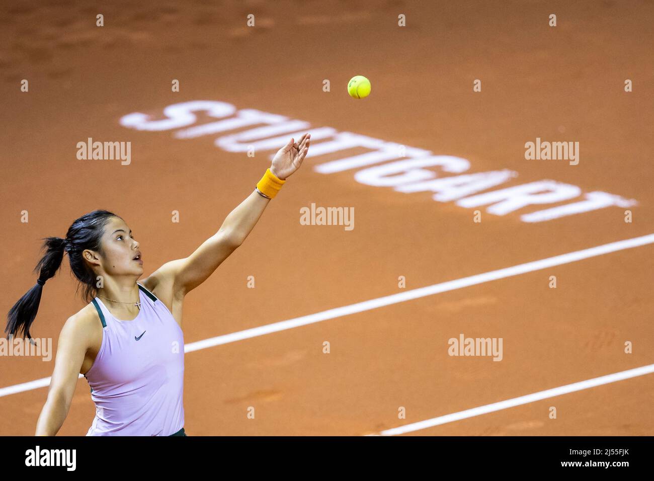 Stuttgart, Germany. 20th Apr, 2022. Tennis: WTA Tour - Stuttgart, Singles, Women, 1st round ...