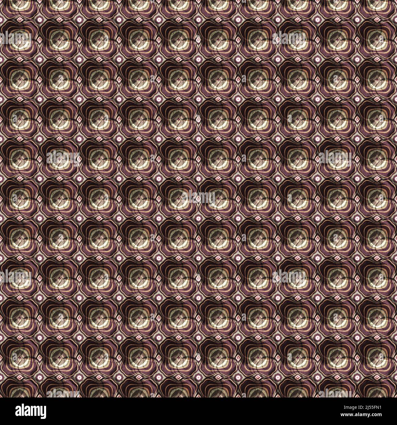 Earthy colours Victorian antique geometric seamless pattern in ...