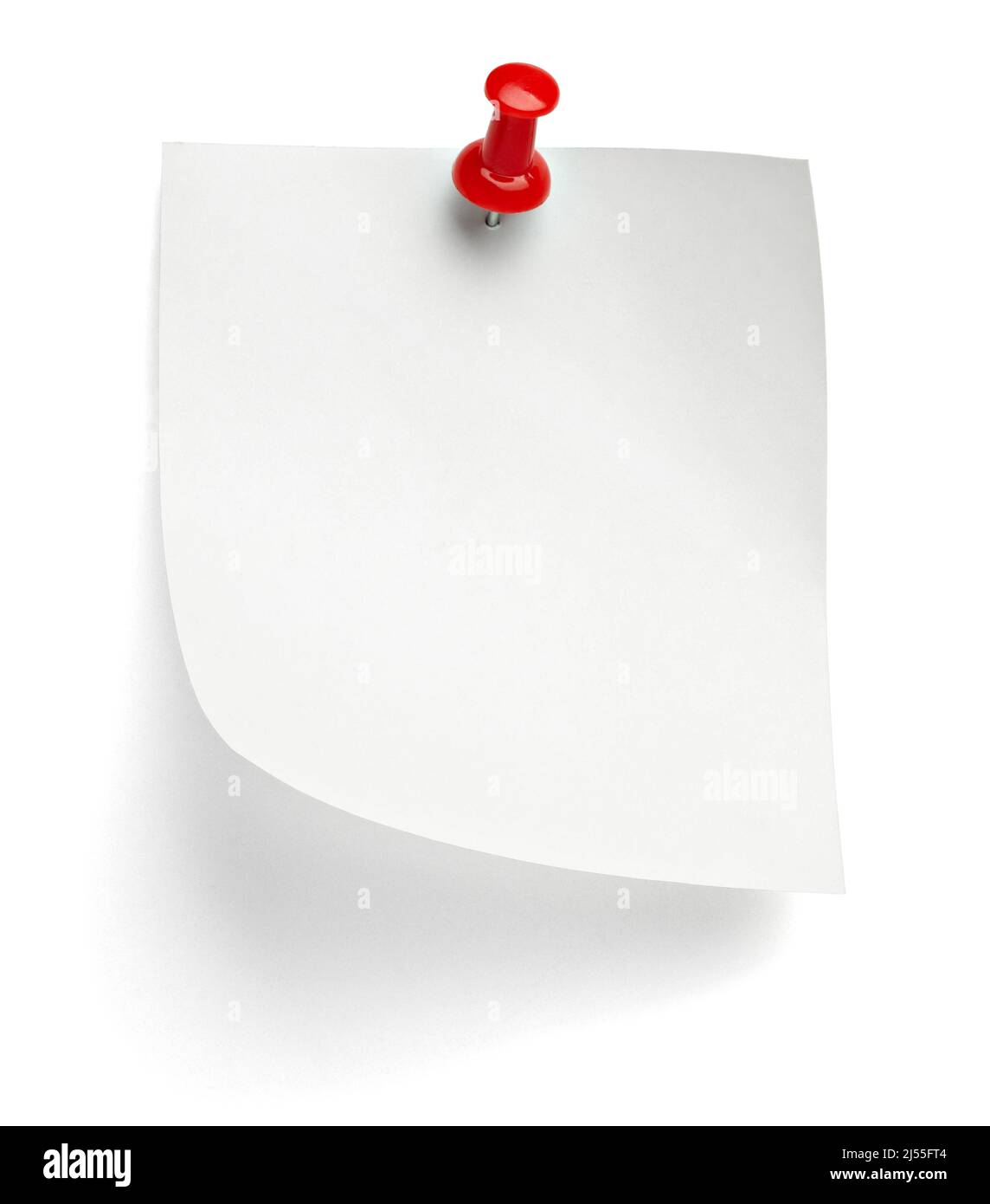 note paper push pin message red white black Stock Photo - Alamy