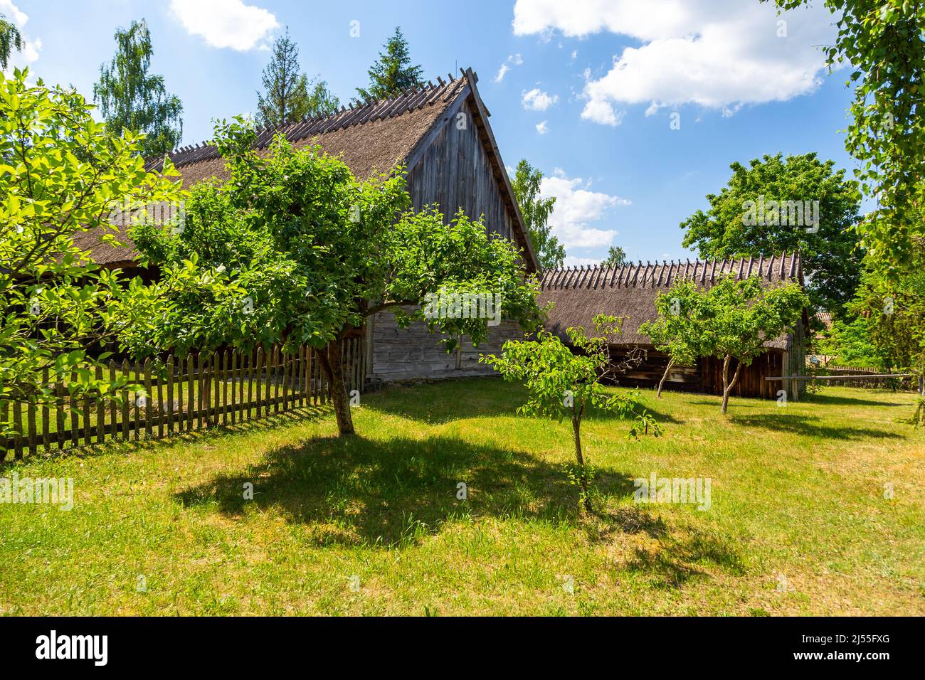 Barn in open-air museum, Kashubian Ethnographic Park.Wdzydze Kiszewskie ...