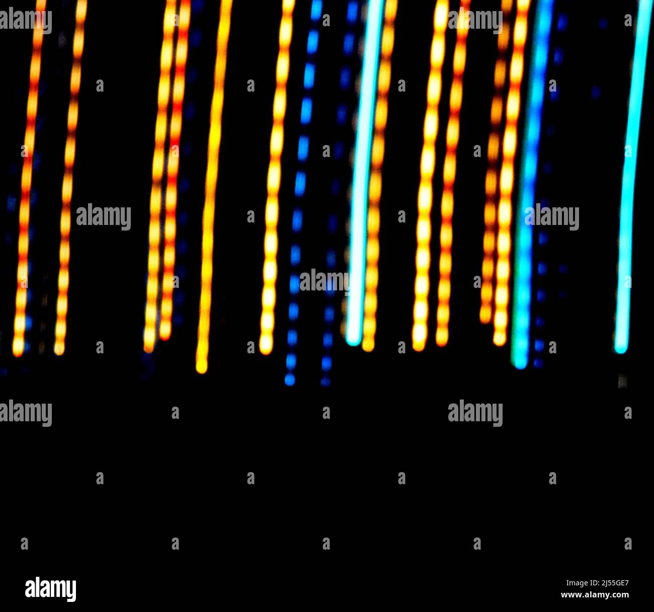 Colorful light trails with motion effect. Abstract background. Shows ...