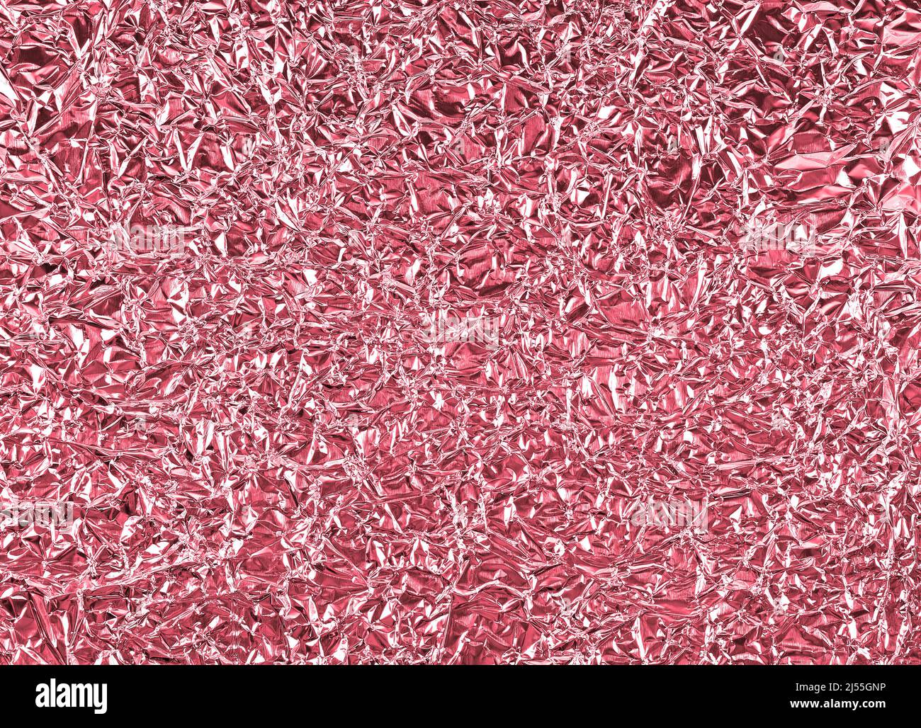 Crumpled red aluminum foil as a background Stock Photo - Alamy