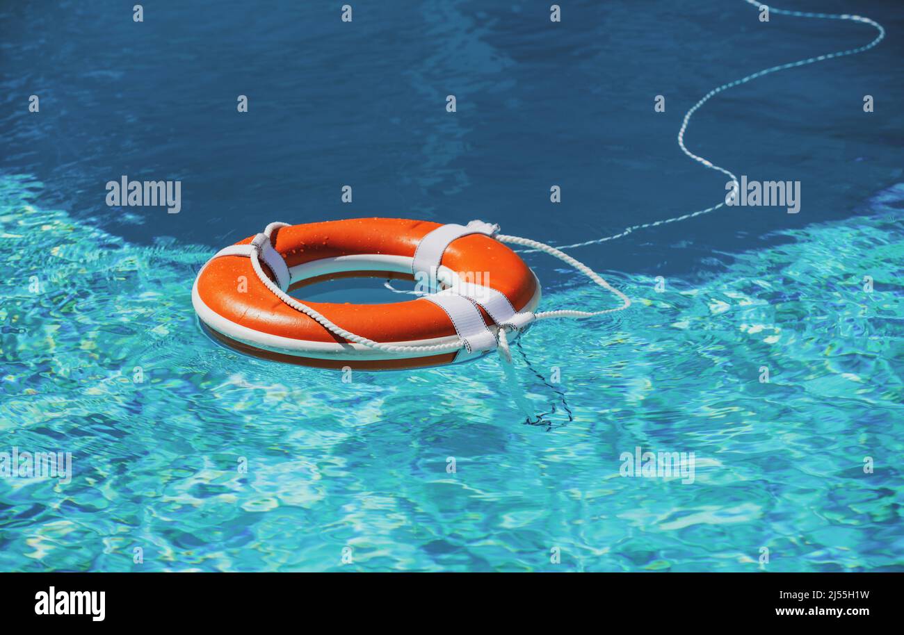 Life Preserver Ring In Water