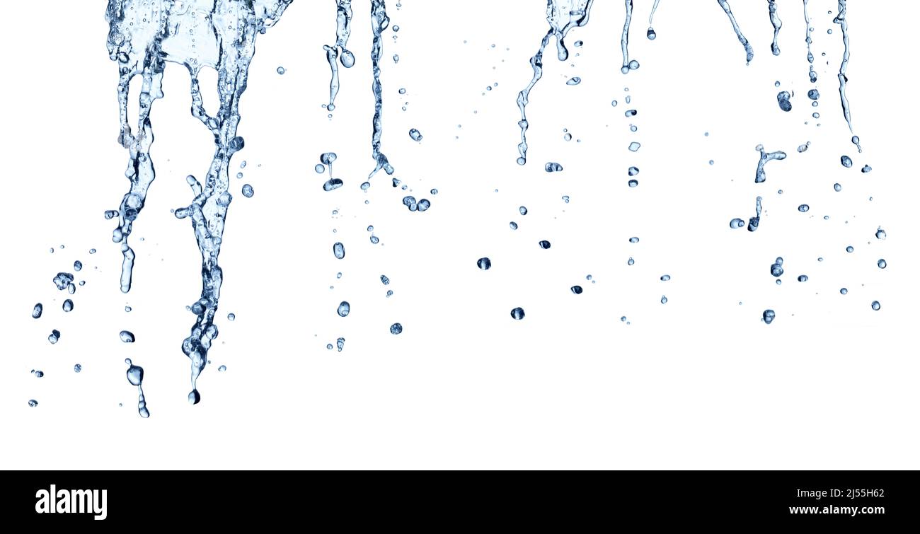 water splash drop blue liquid bubble Stock Photo - Alamy