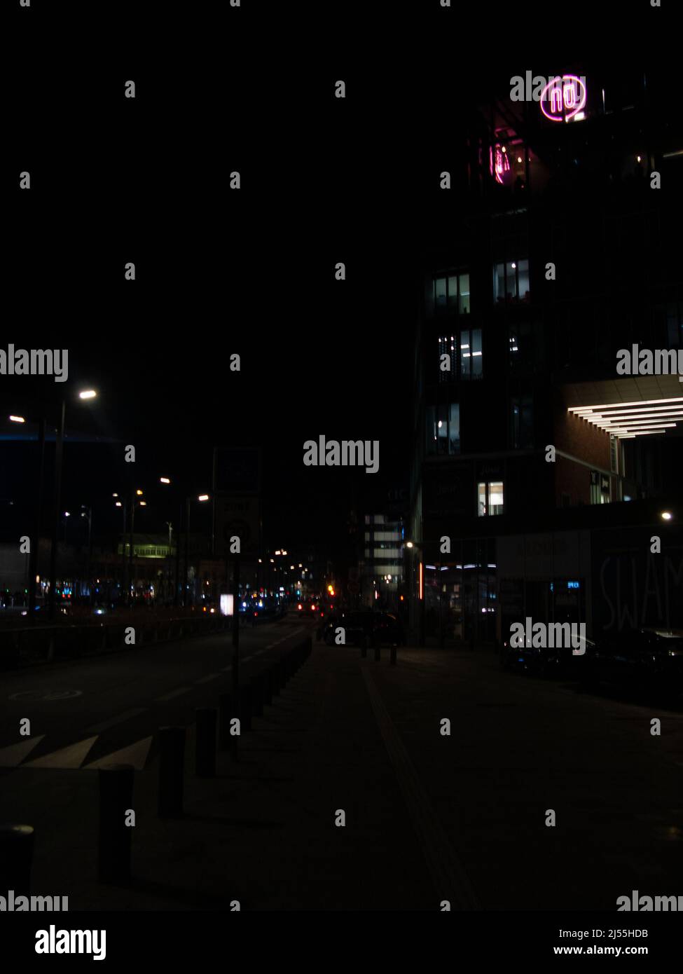 Lille street scene at night Stock Photo - Alamy