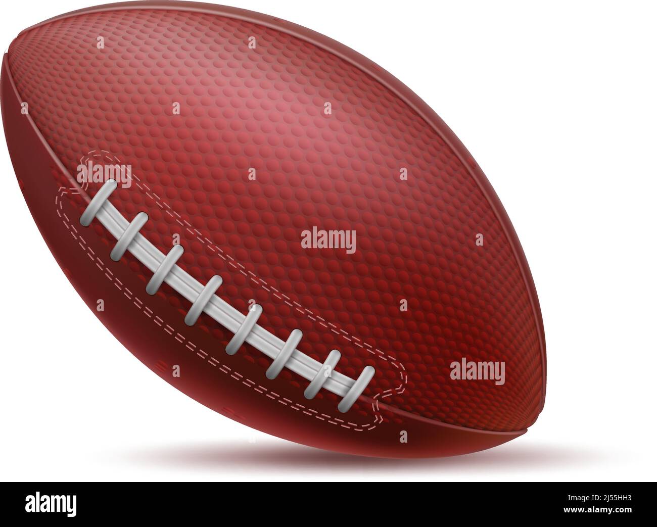 American football. Realistic leather ball for rugby sport game Stock ...