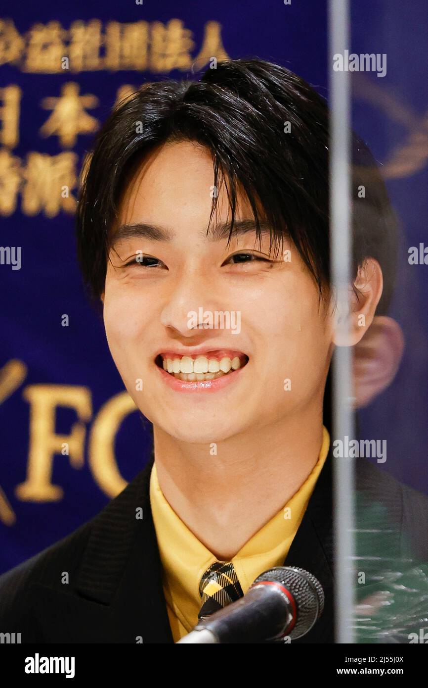 Actor Daiken Okudaira attends a Q&A session for the film My Small Land ...