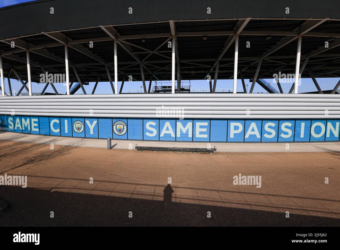 Same City Same Passion sign last the City Academy stadium Stock Photo ...