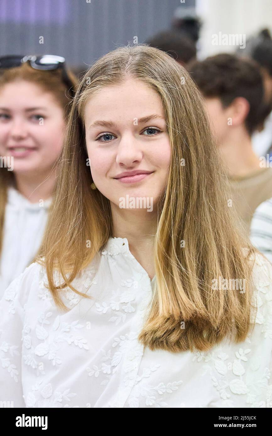 20-04-2022 Madrid Princess Leonor attend the youth and cybersecurity ...