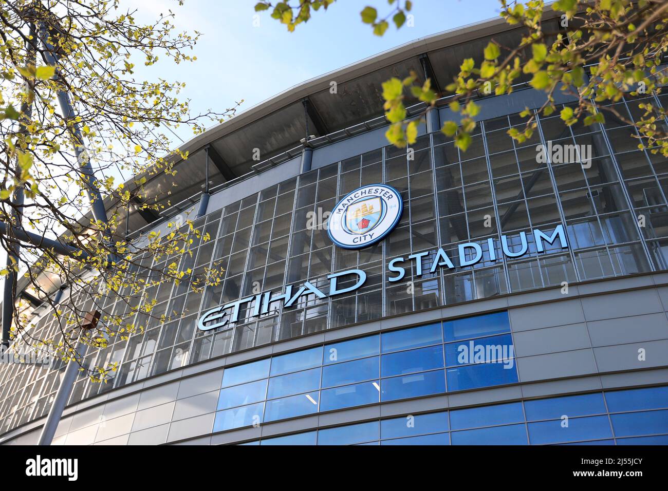 External view of the Etihad stadium Stock Photo - Alamy