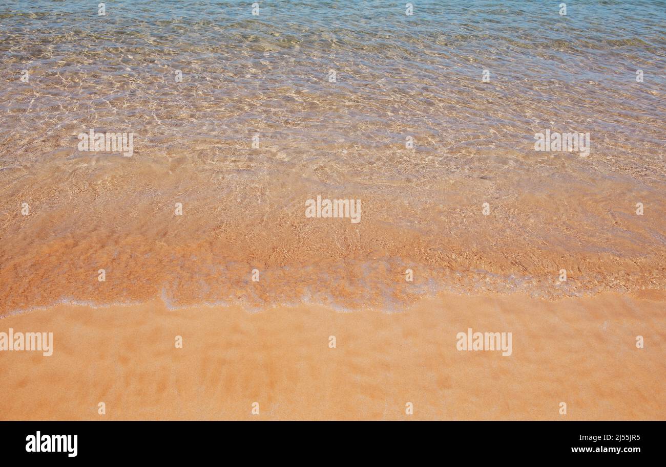 Tropical beach with sea sand on summer vacation Stock Photo - Alamy