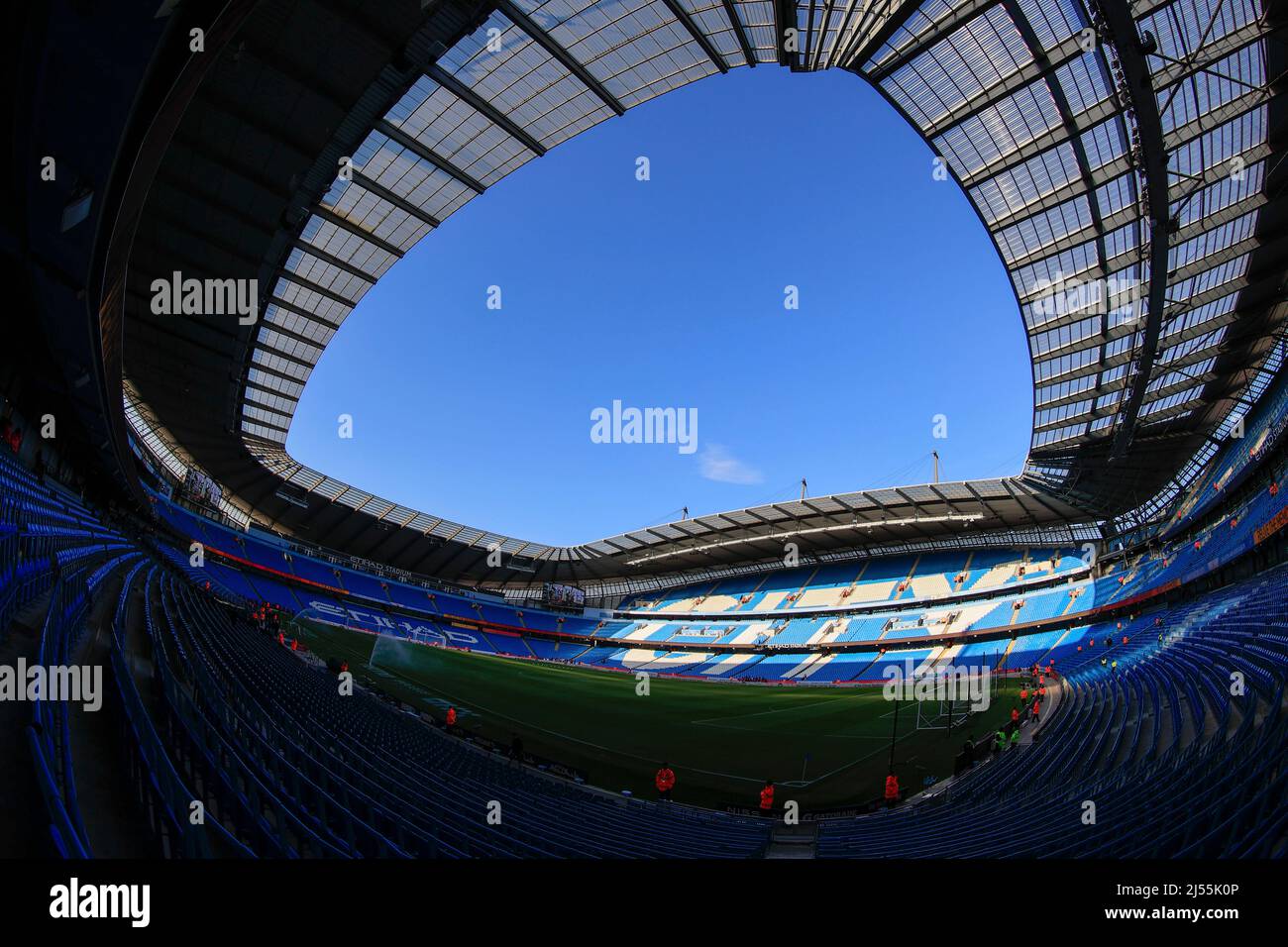 Interior view of the Etihad stadium Stock Photo - Alamy