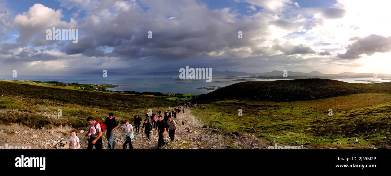 Croagh patrick climb pilgrimage hi-res stock photography and images - Alamy