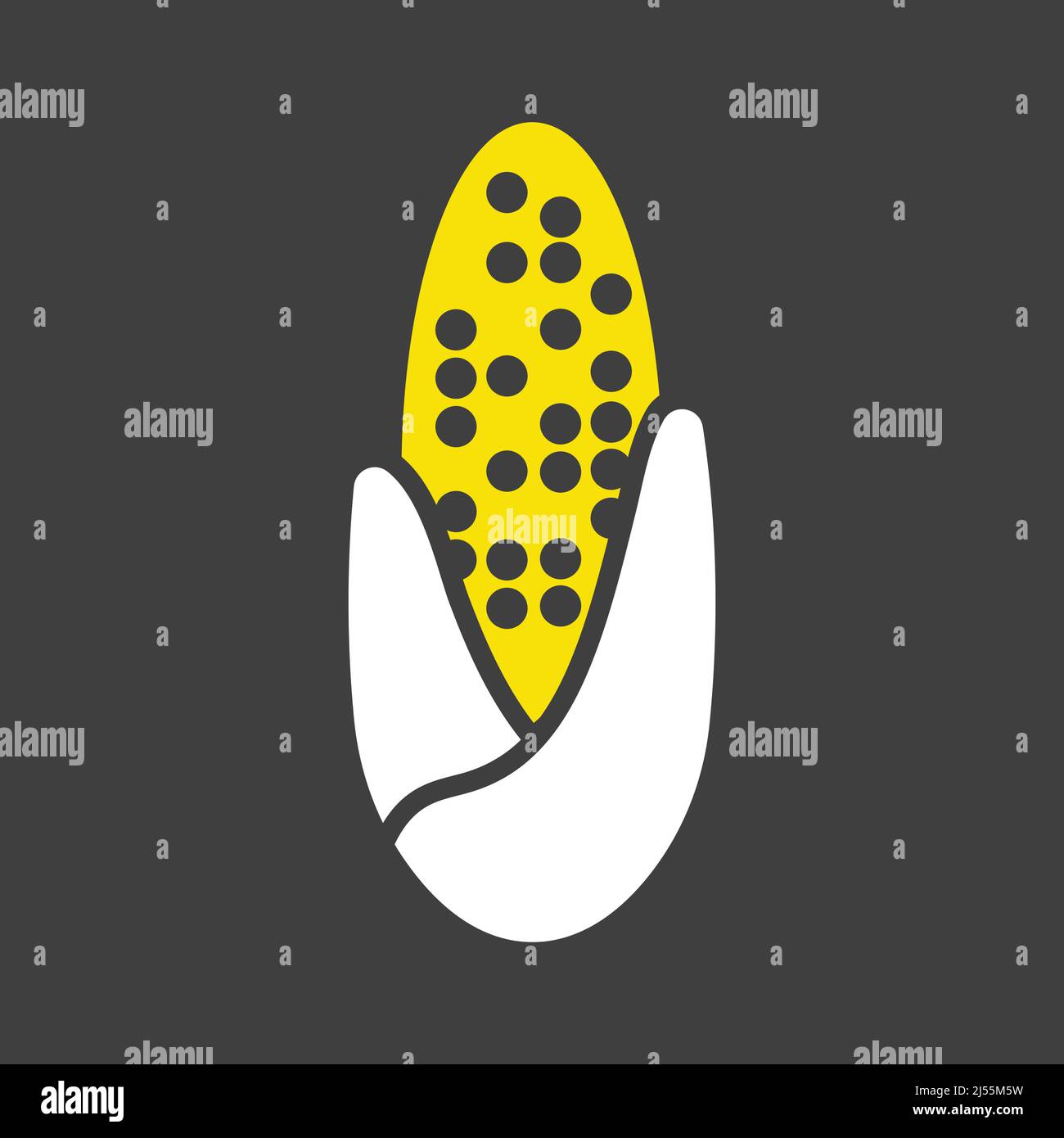 Maize glyph Stock Vector Images - Alamy