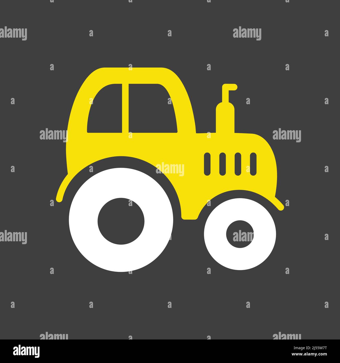 Tractor glyph icon. Farmer machine. Agriculture sign. Graph symbol for ...