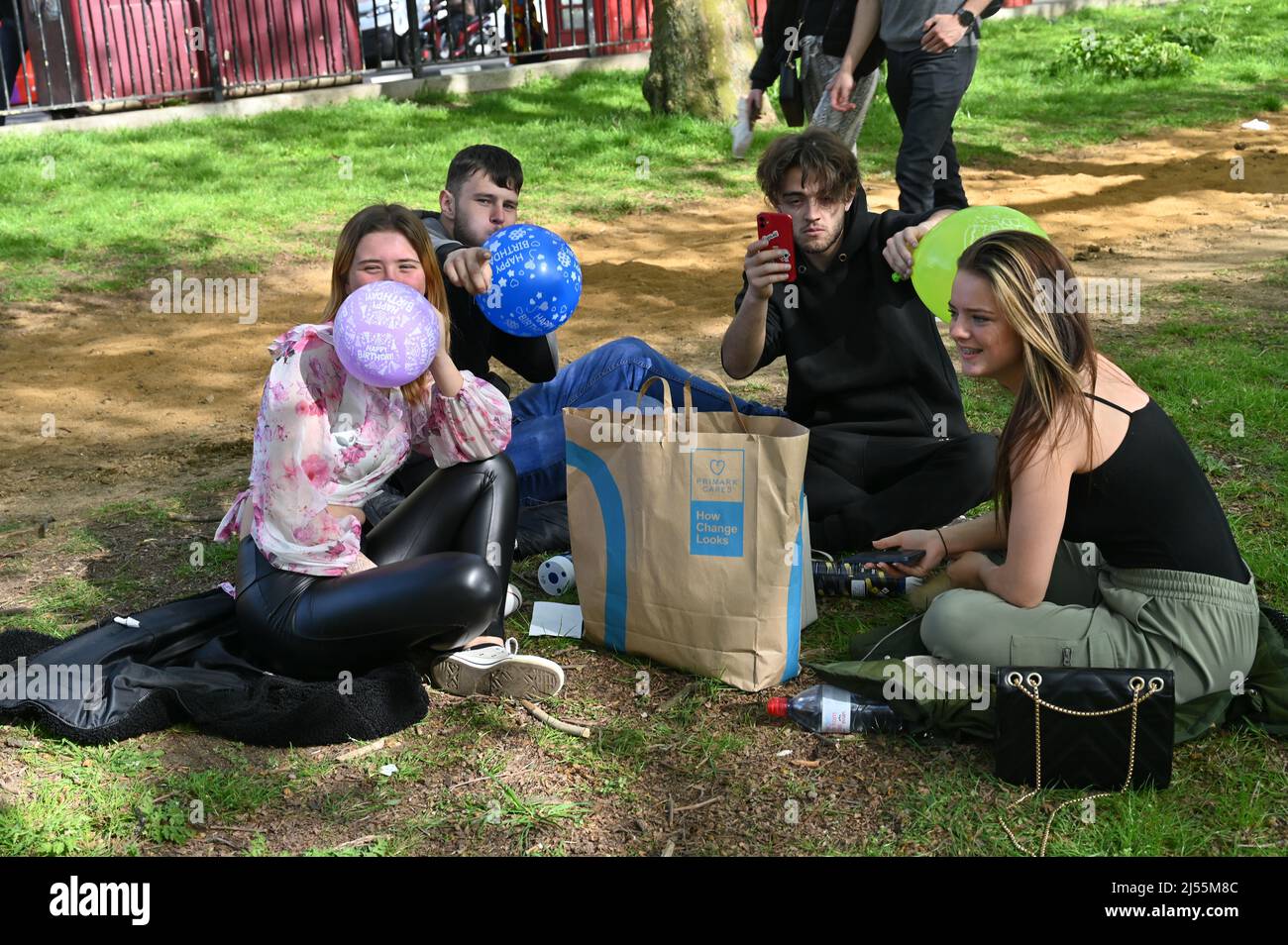 London, UK. 20 April 2022. Thousands of youngsters attends the biggest ...