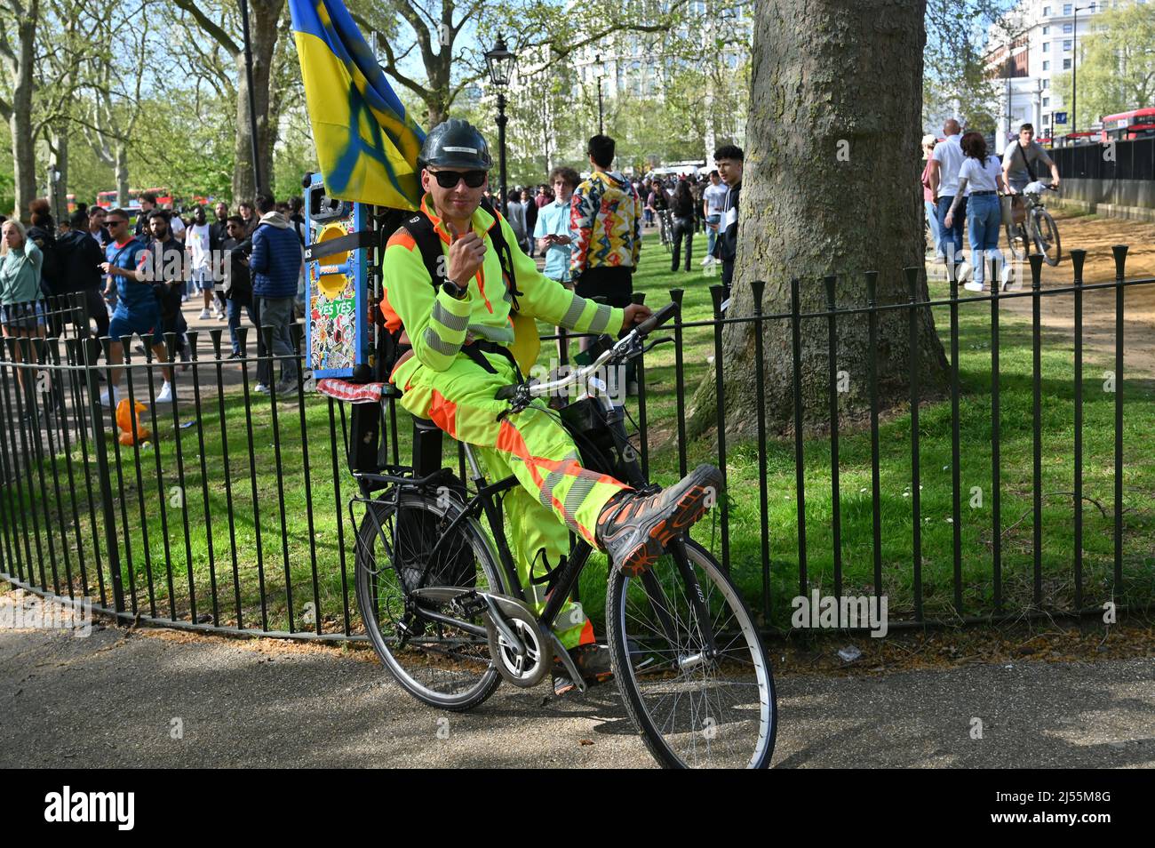 London, UK. 20 April 2022. Thousands of youngsters attends the biggest ...