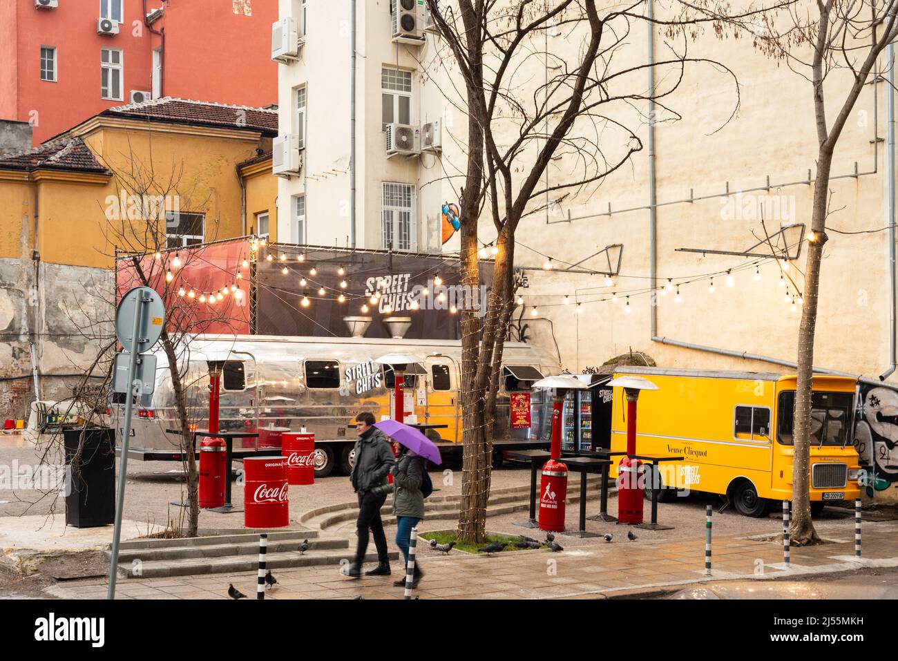 Street food Bulgaria. Converted Airstream food trailer caravan for ...