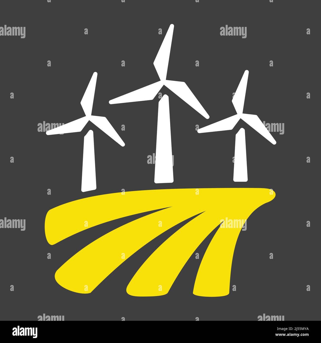 Windmill on the field flat glyph icon. Agriculture sign. Graph symbol ...