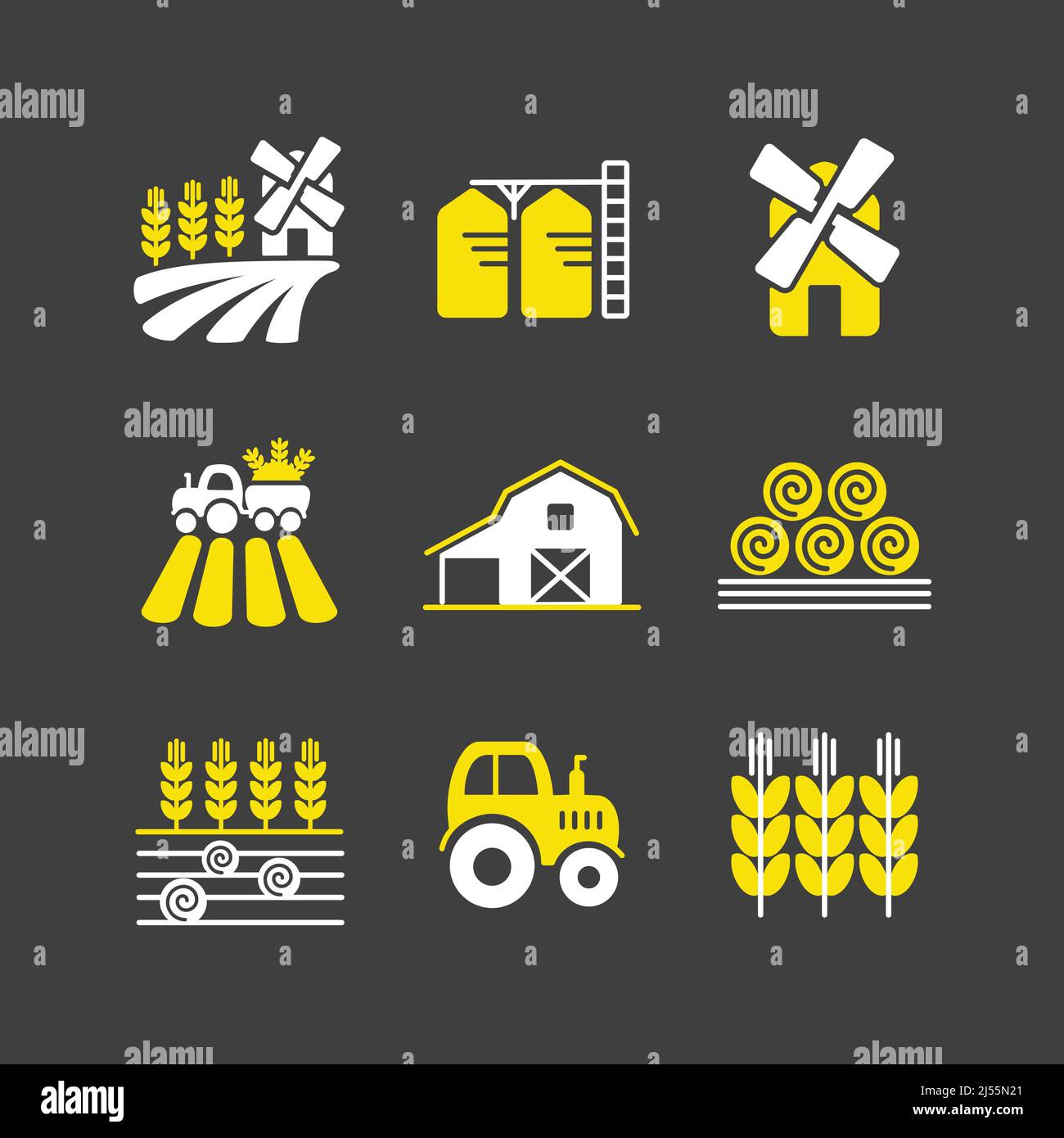 Farm Field glyph isolated icon. Agriculture sign. Graph symbol for your ...