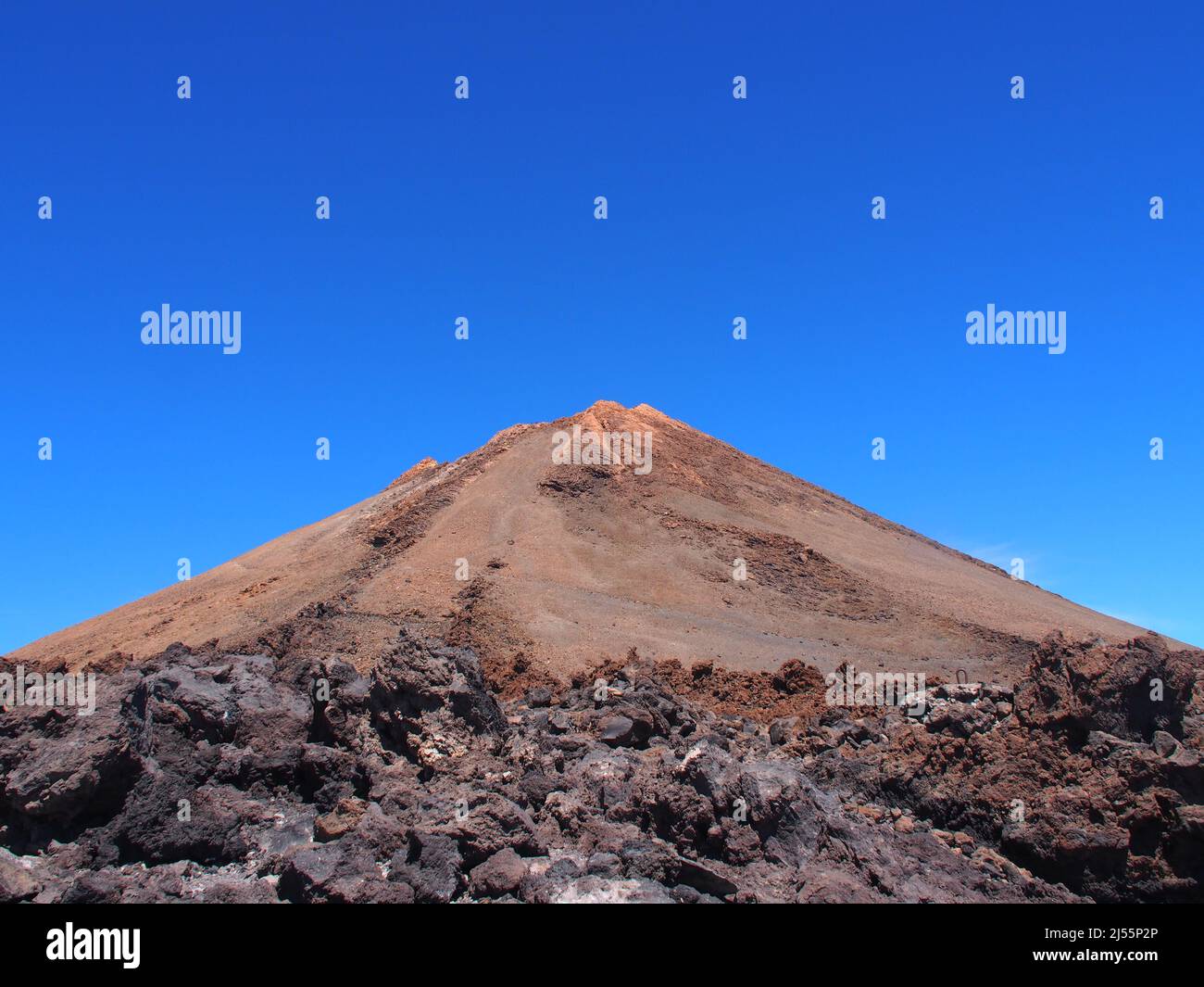 vulcano and blue sky Stock Photo - Alamy
