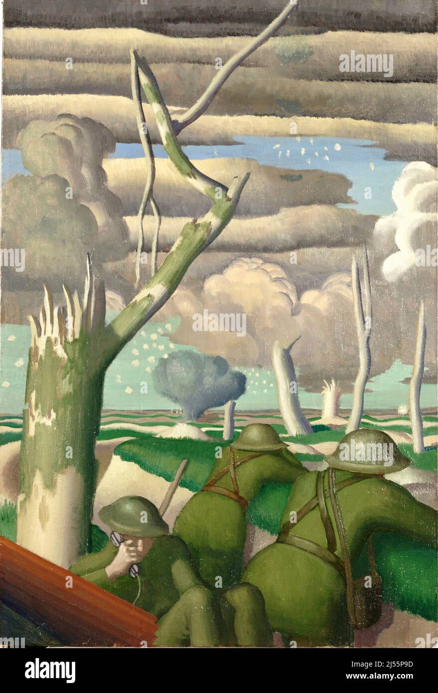 Colin Gill - Observation of Fire - 1919 Stock Photo - Alamy