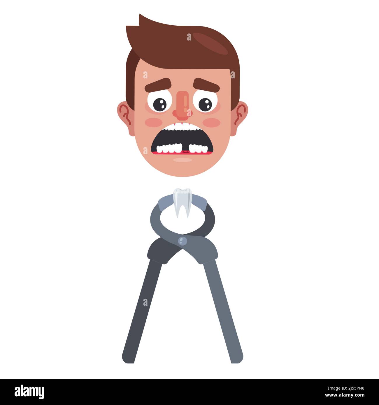 Pulling out tooth Cut Out Stock Images & Pictures - Alamy