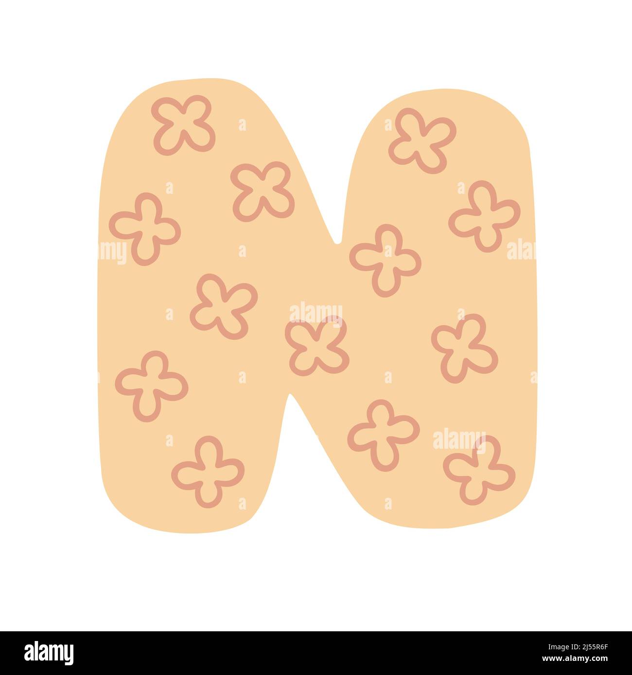 Decorative Letter N Clipart